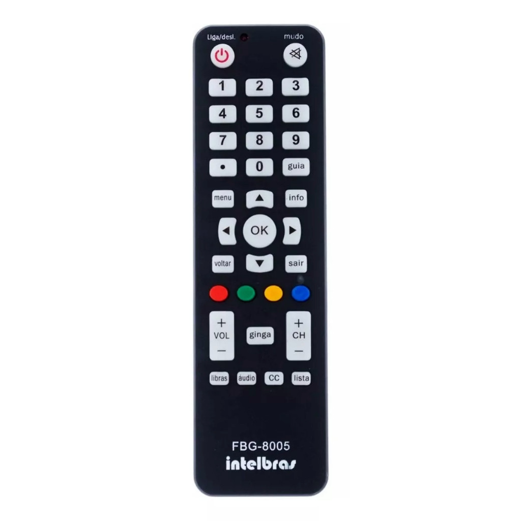 Controle Para Conversor Digital Intelbras FBG 8005 LE 7456 SKY 8005 D901 D902 POSITIVO STB 4141 ...