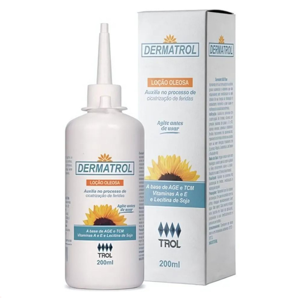 Óleo Cicatrizante De Girassol A.G.E. 200 mL - Dermatrol Full | Shopee ...