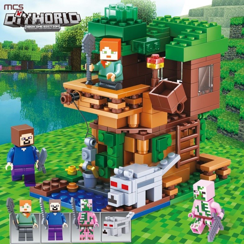 Minecraft Assembly Blocks Série de Brinquedos Educativos Infantil Com ...