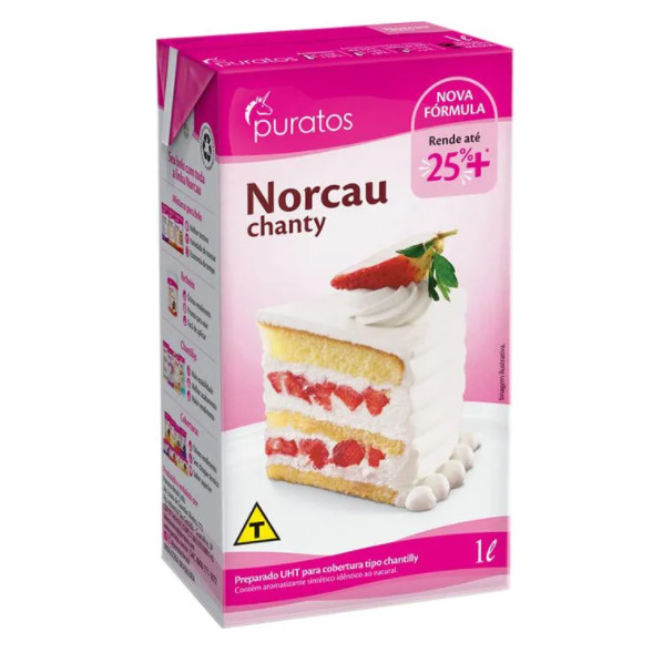 CHANTILLY NORCAU CHANTY 1L PURATOS | Shopee Brasil