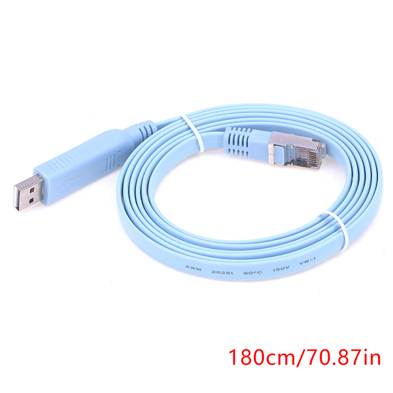 [THEBR] 1.8M USB Para RJ45 RS232 Serial CAT5 Cabo Adaptador De Console ...