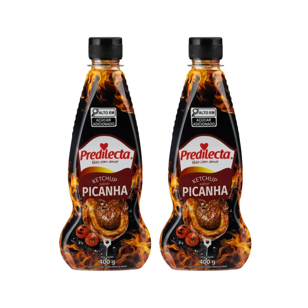 Kit Ketchup Sabor Picanha Predilecta 2 Unidades de 400g | Shopee Brasil