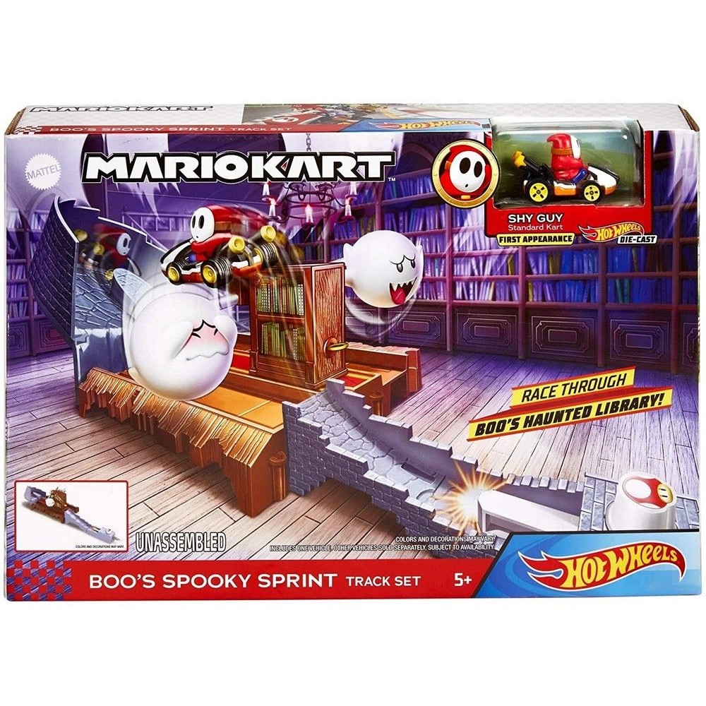 Pista Hot Wheels - Mario Kart - Boo's Spooky Sprint GNM23 | Shopee Brasil