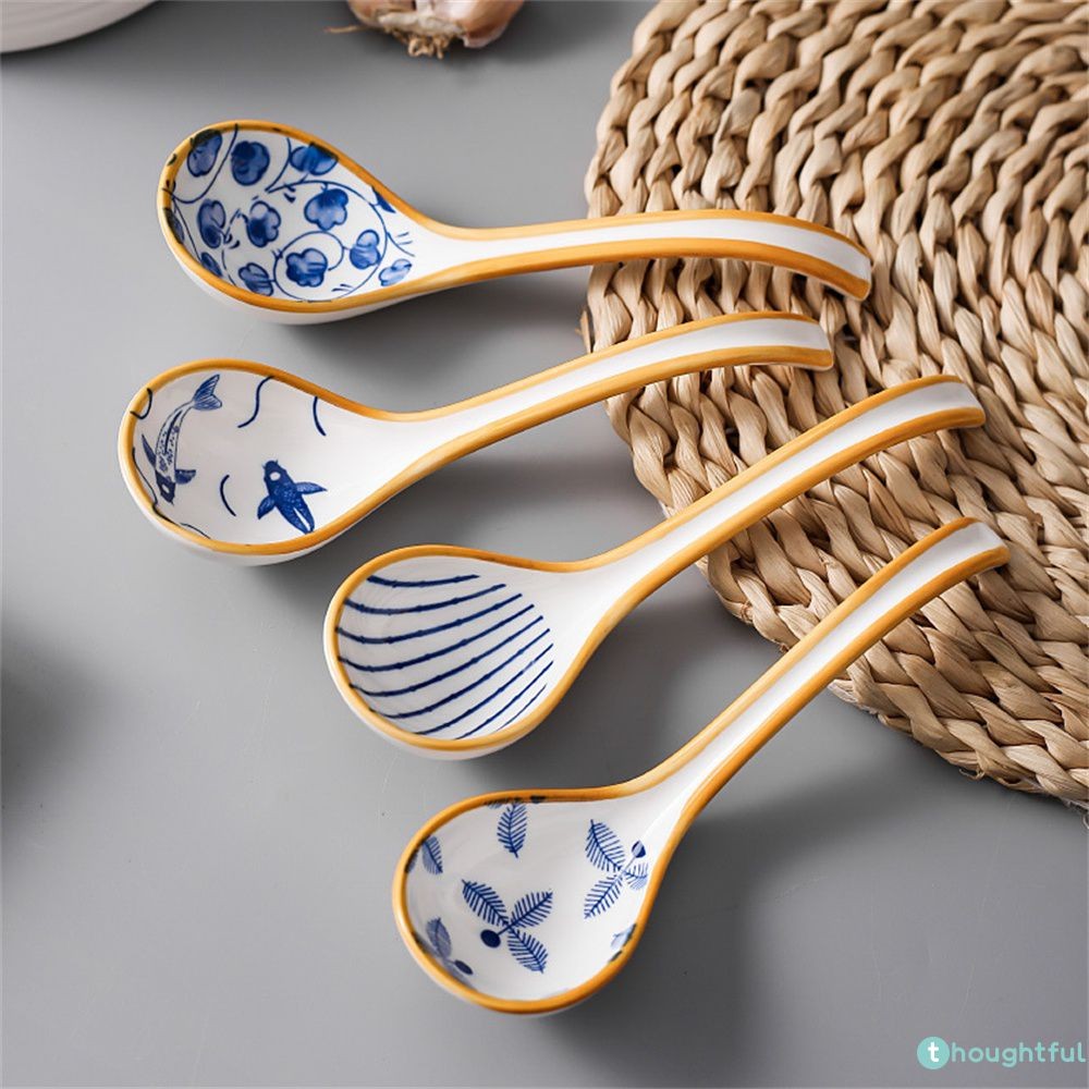 Colher De Sopa Atenciosa Concha De Sopa Cerâmica Design Ergonômico ...