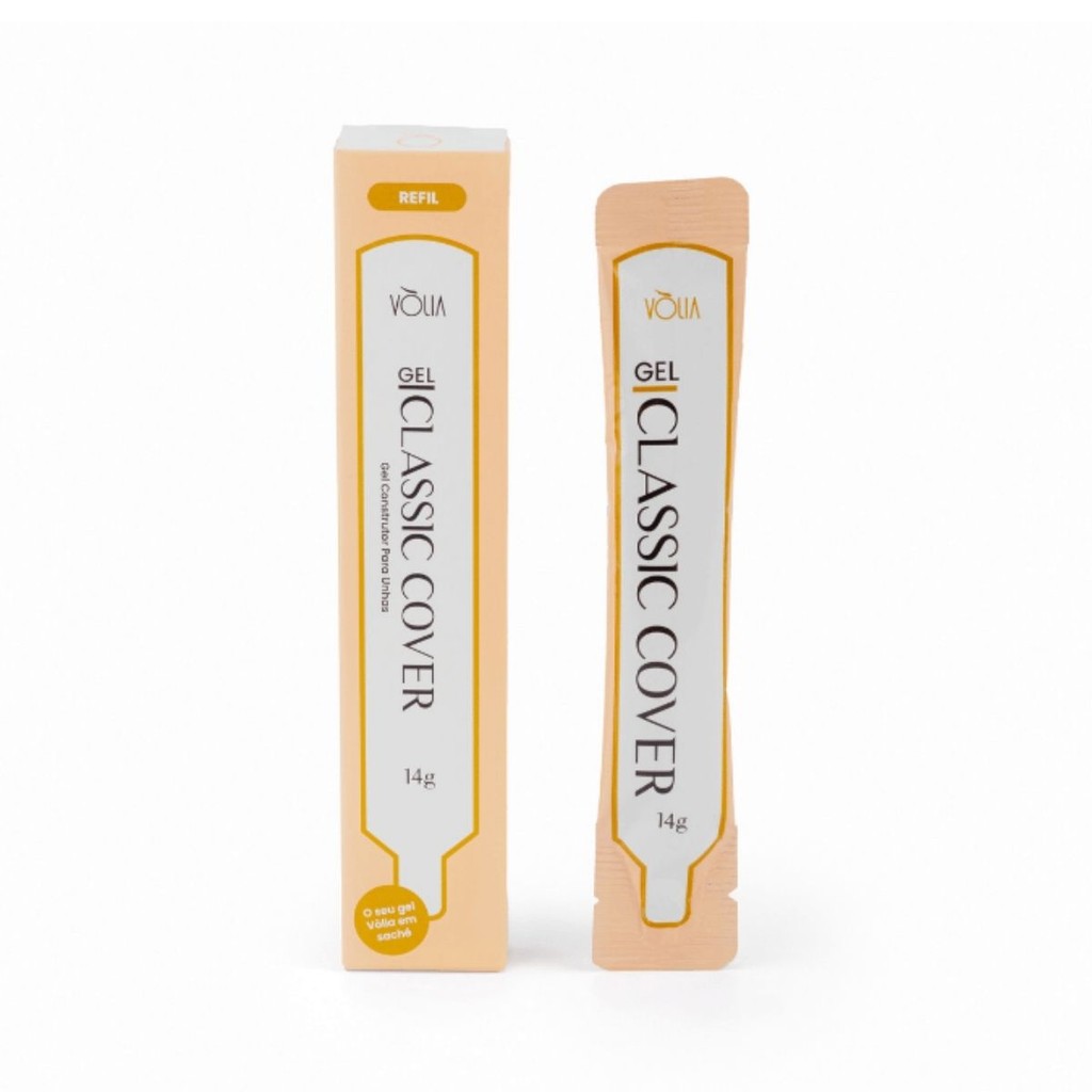 Gel Construtor para Unhas Classic Cover Volia Refil 14g | Shopee Brasil