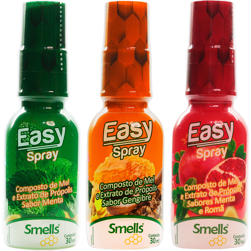 Sray Própolis Composto Mel Linha Easy Sabores Gengibre Menta Romã ...