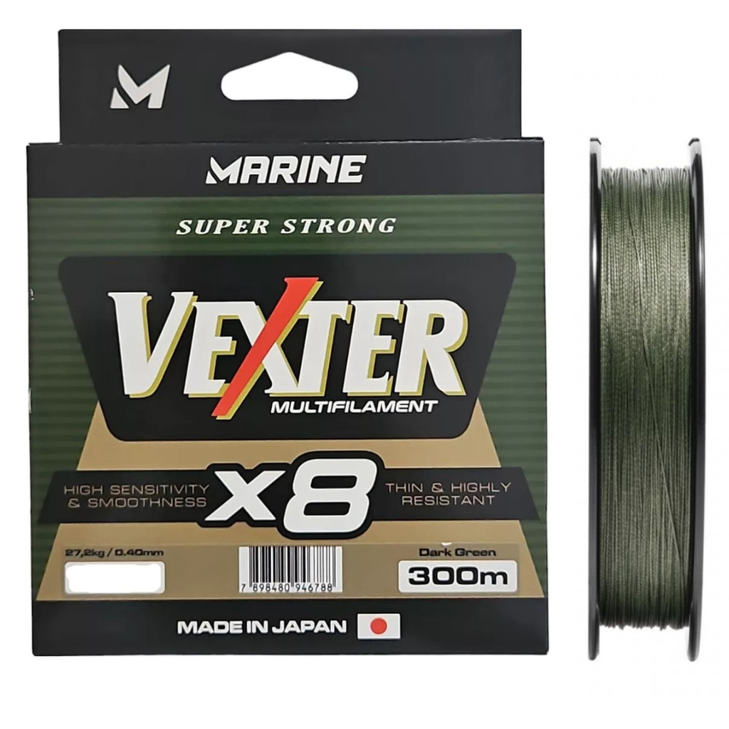 Linha Multifilamento Vexter X8 150 metros 8 fios 150m Verde | Shopee Brasil