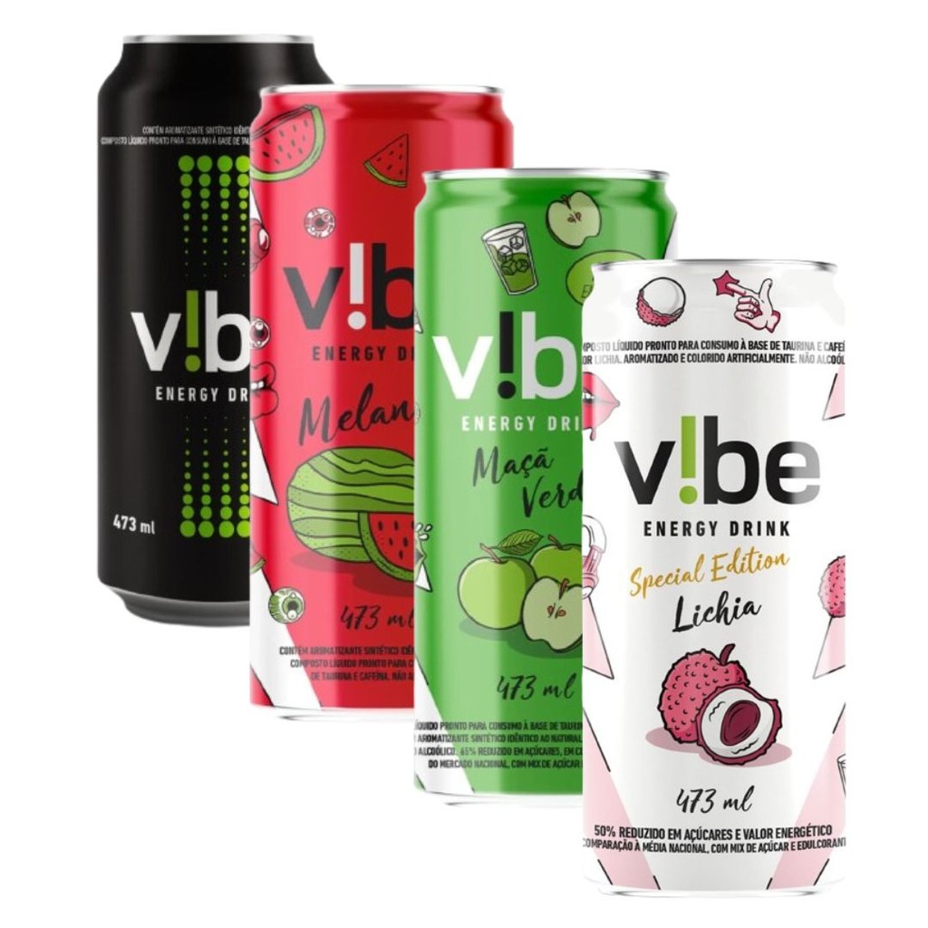 Energético Vibe Energy Drink 473ml | Shopee Brasil