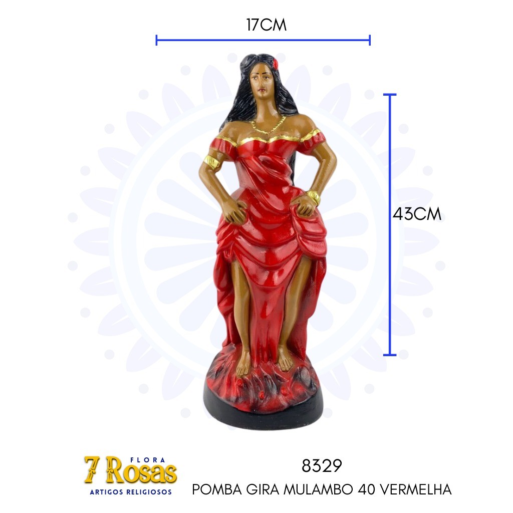 POMBA GIRA MULAMBO 40 VERMELHA | Shopee Brasil