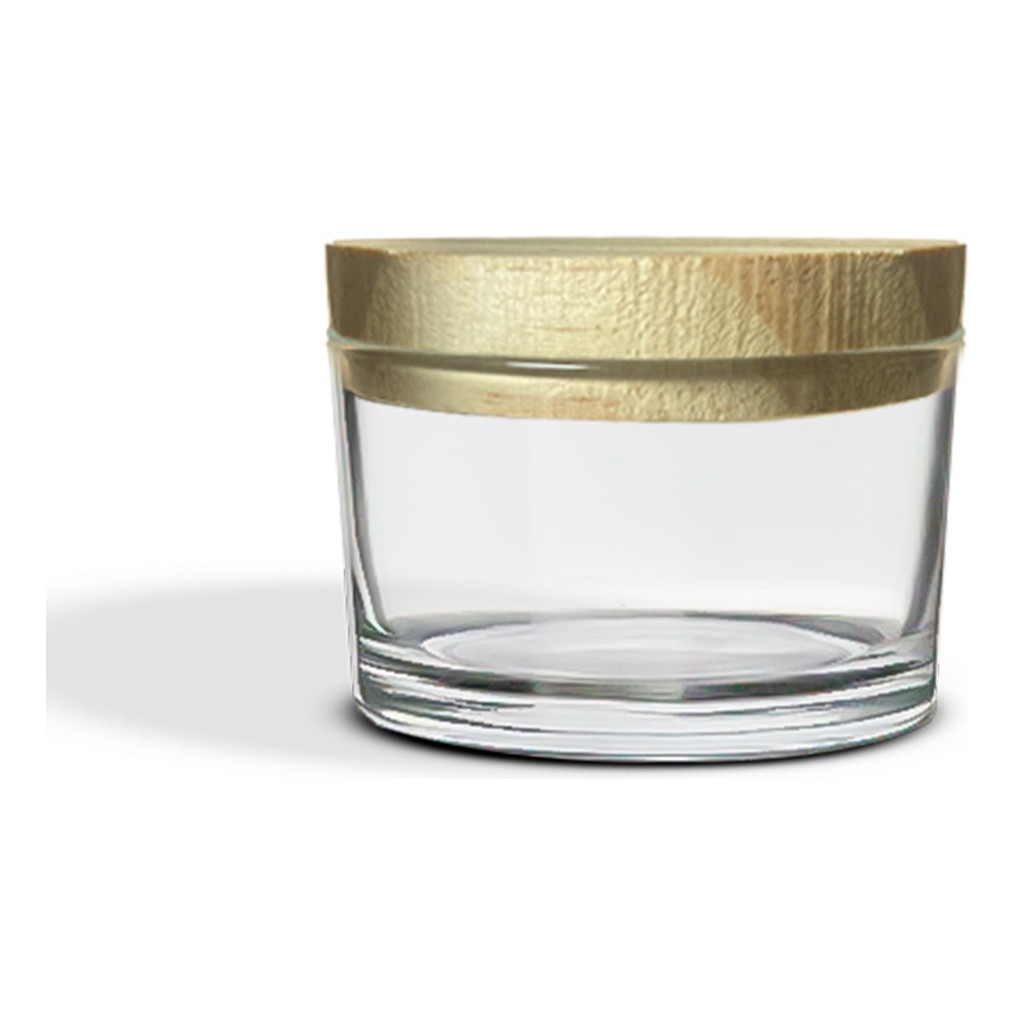 10 Potes de Vidro para Velas com 150ml + Tampas de Madeira | Shopee Brasil