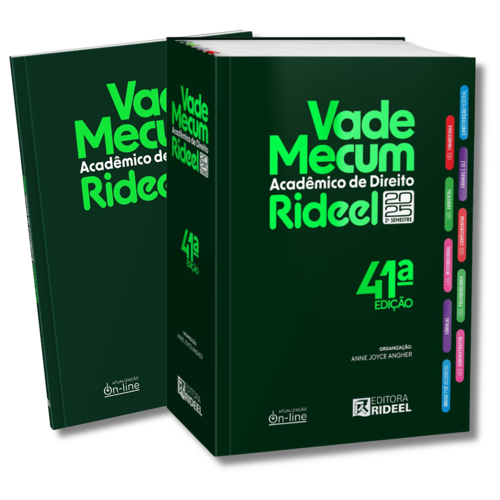 NOVO Vade Mecum Acadêmico Direito Rideel 41ª Edição 2025 | Shopee Brasil