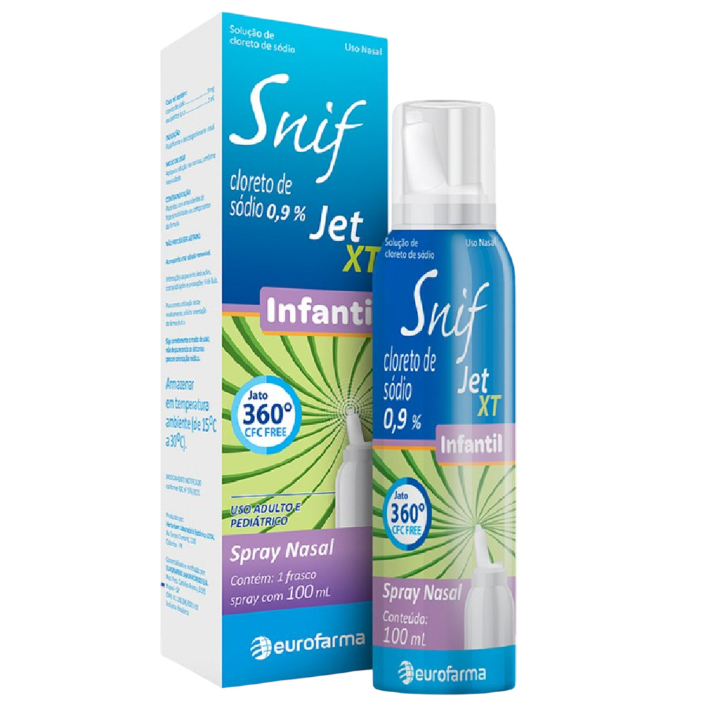 Snif Jet Xt Infantil 0,9% Spray Nasal 100 mL - Eurofarma | Shopee Brasil