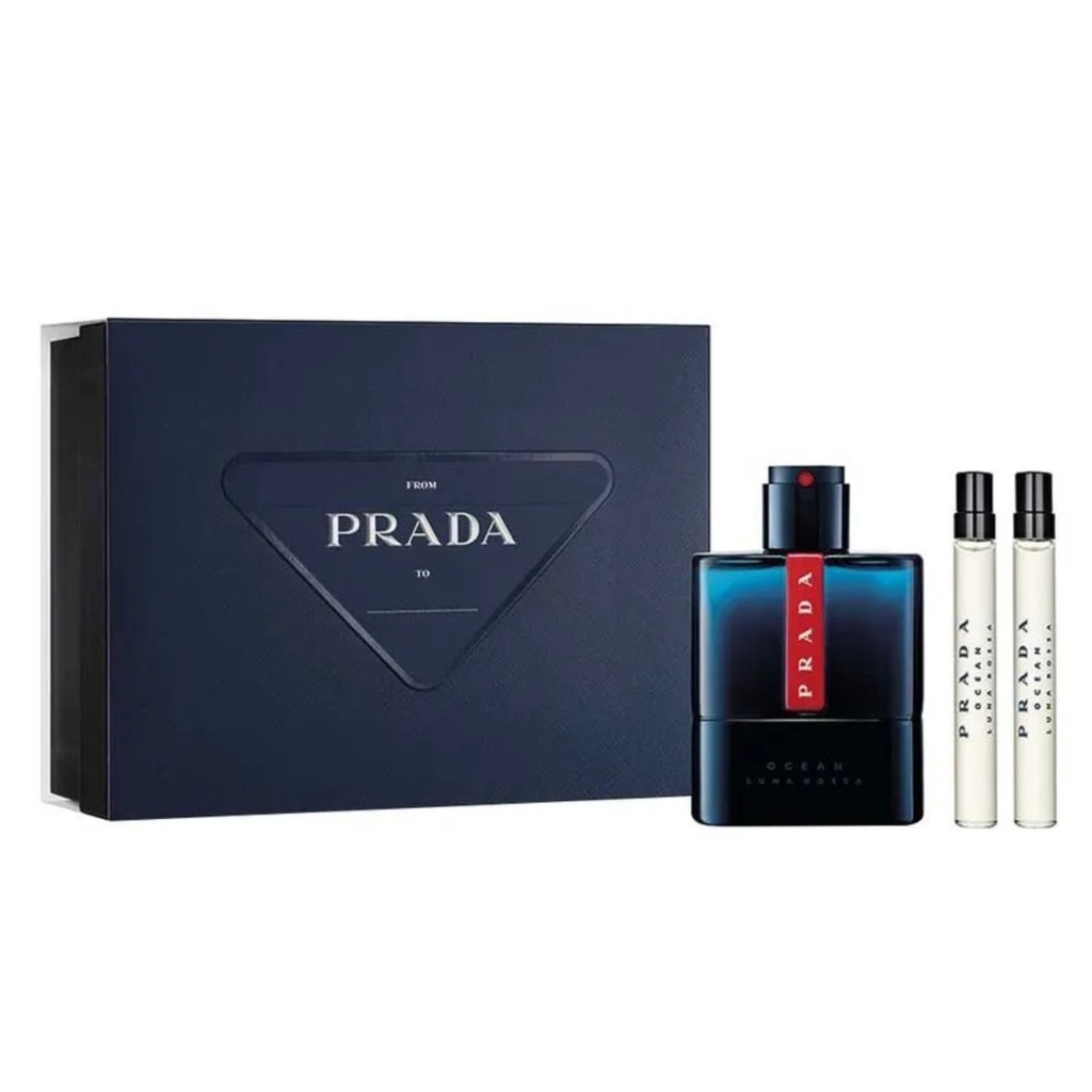 Kit Prada Luna Rossa Ocean Edt 100ml + 2 Miniatura 10ml | Shopee Brasil