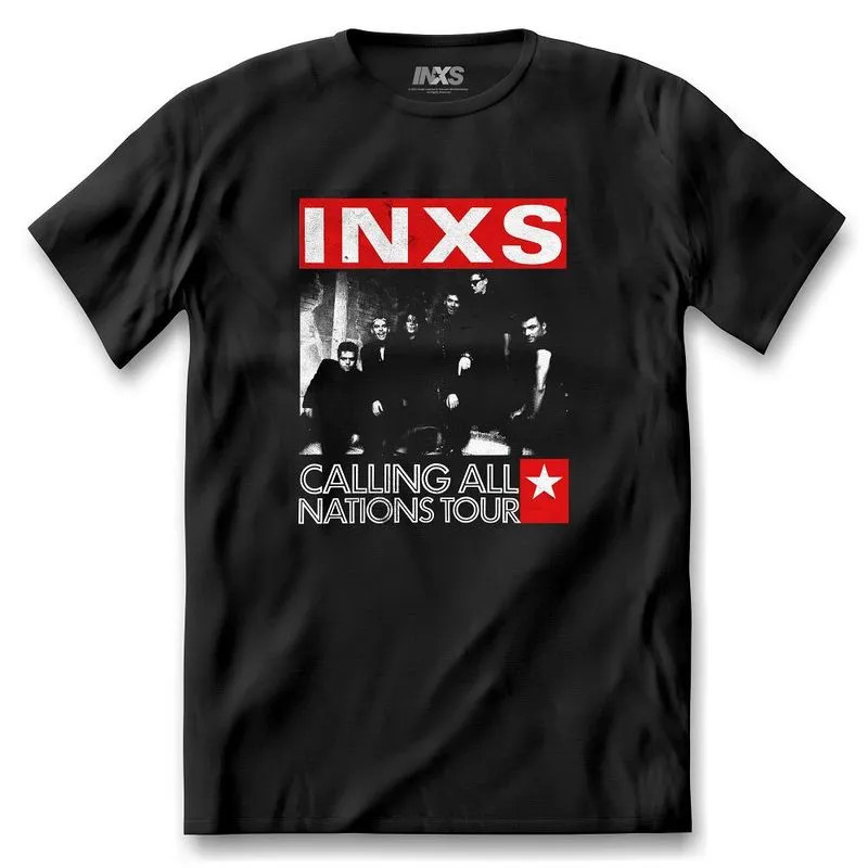 Camiseta INXS Calling All Nations Preta(G) Abandon Crew (M) | Shopee Brasil