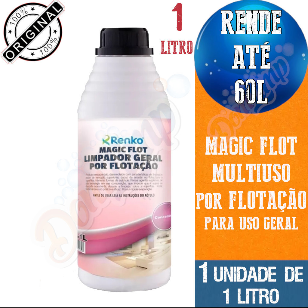 Flotador Magic FLOT Multiuso 1L Reden até 60 Litros - Renko | Shopee Brasil
