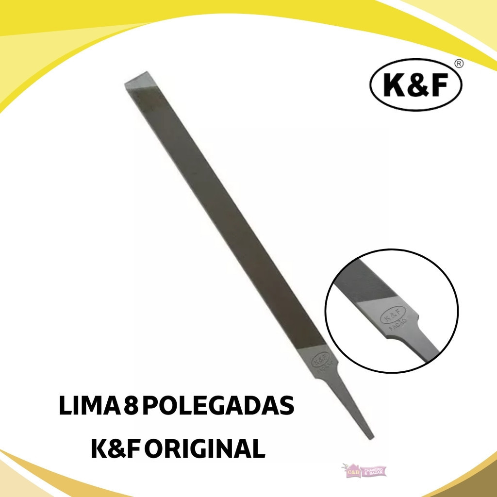 Lima Para Afiar Facas e Enxada 8 Polegadas K&f ORIGINAL | Shopee Brasil
