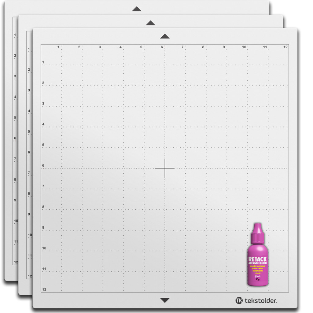 Kit com 3 Bases de Corte TK 30x30 Sem Cola Compatível com Silhouette ...