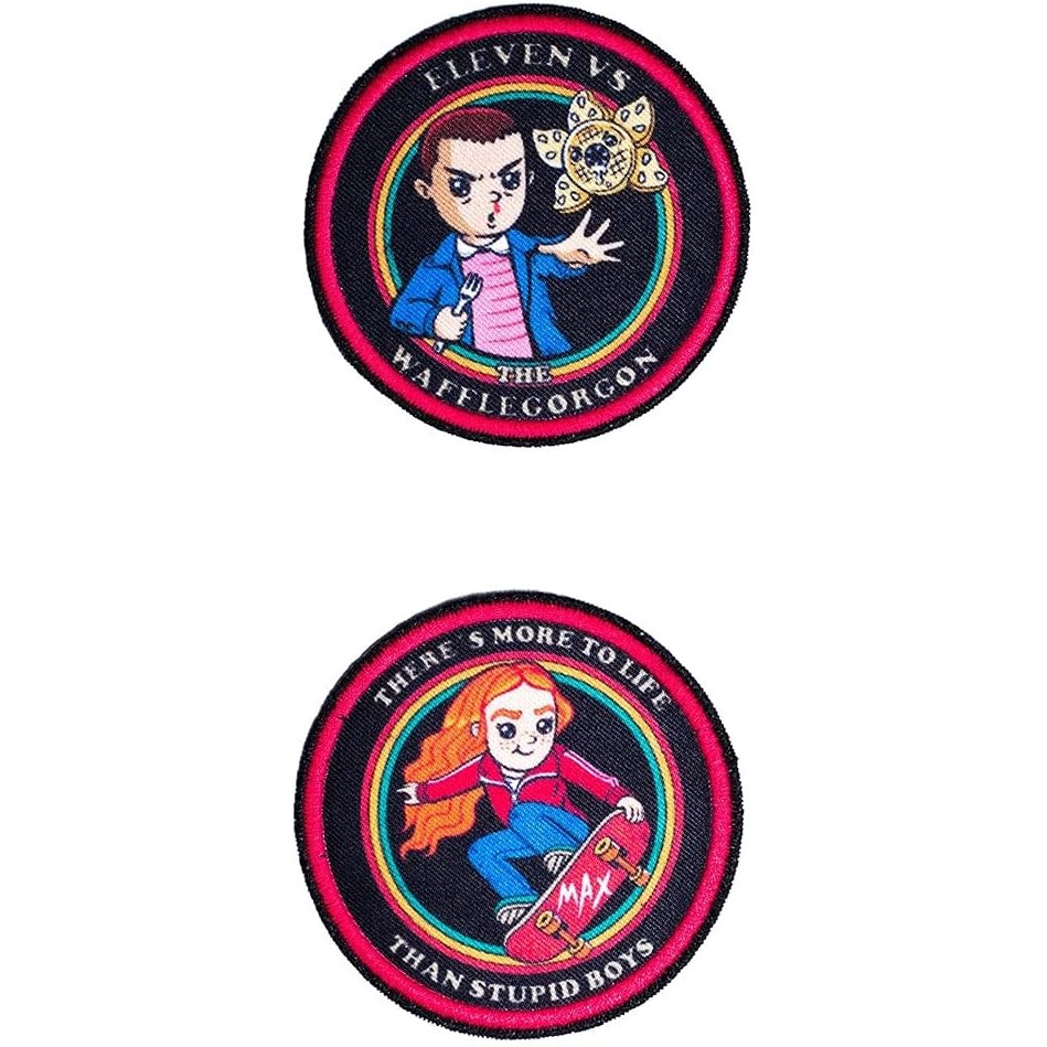Kit 2 Patches Stranger Things Eleven e Max Bordado Termo | Shopee Brasil