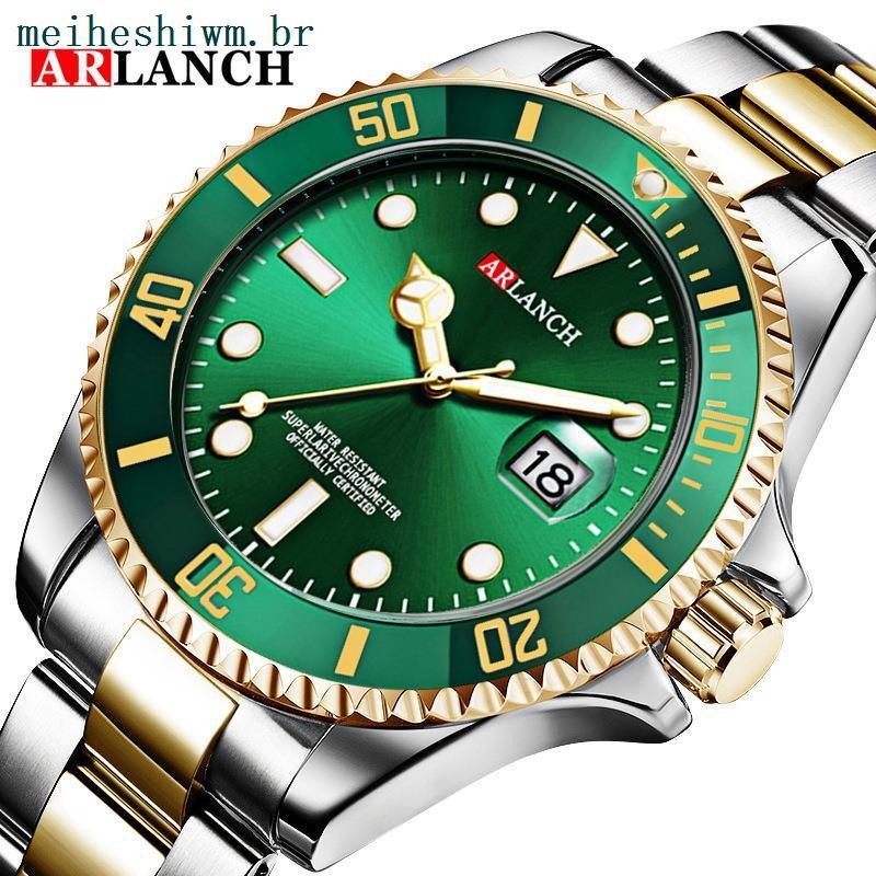 Relógio Masculino Arlanch Premium Original À Prova D'água Em Aço ...