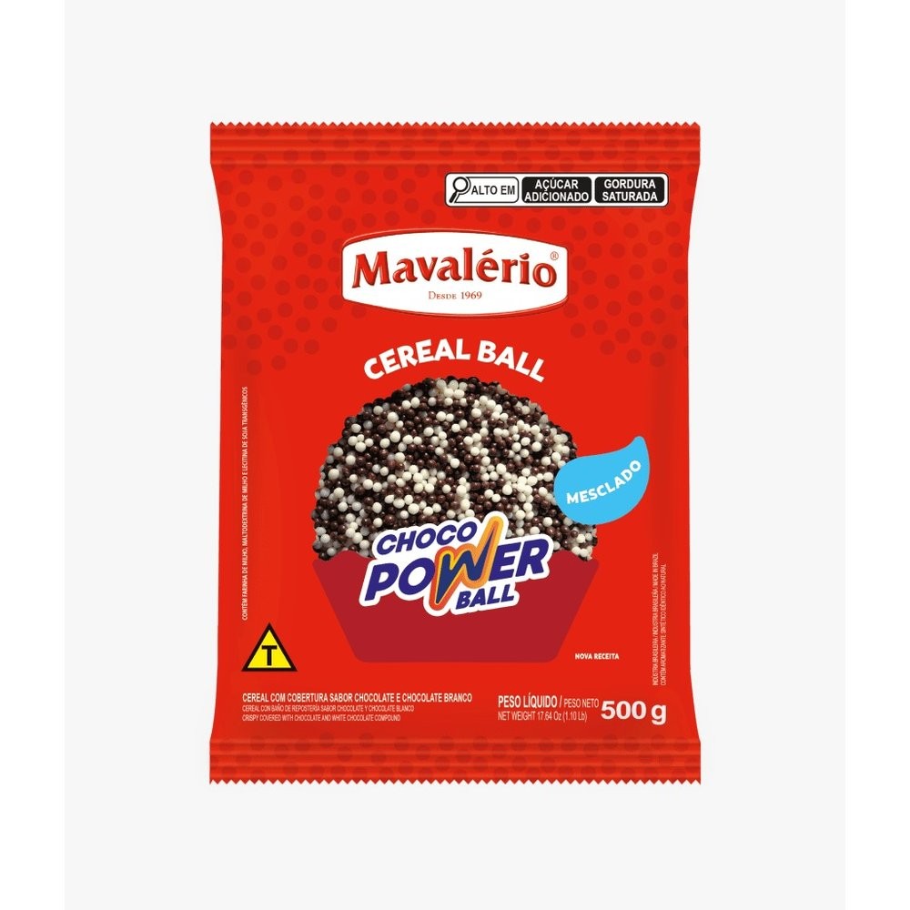 Chocolate Power Micro Leite/Branco 500g - Mavalério | Shopee Brasil