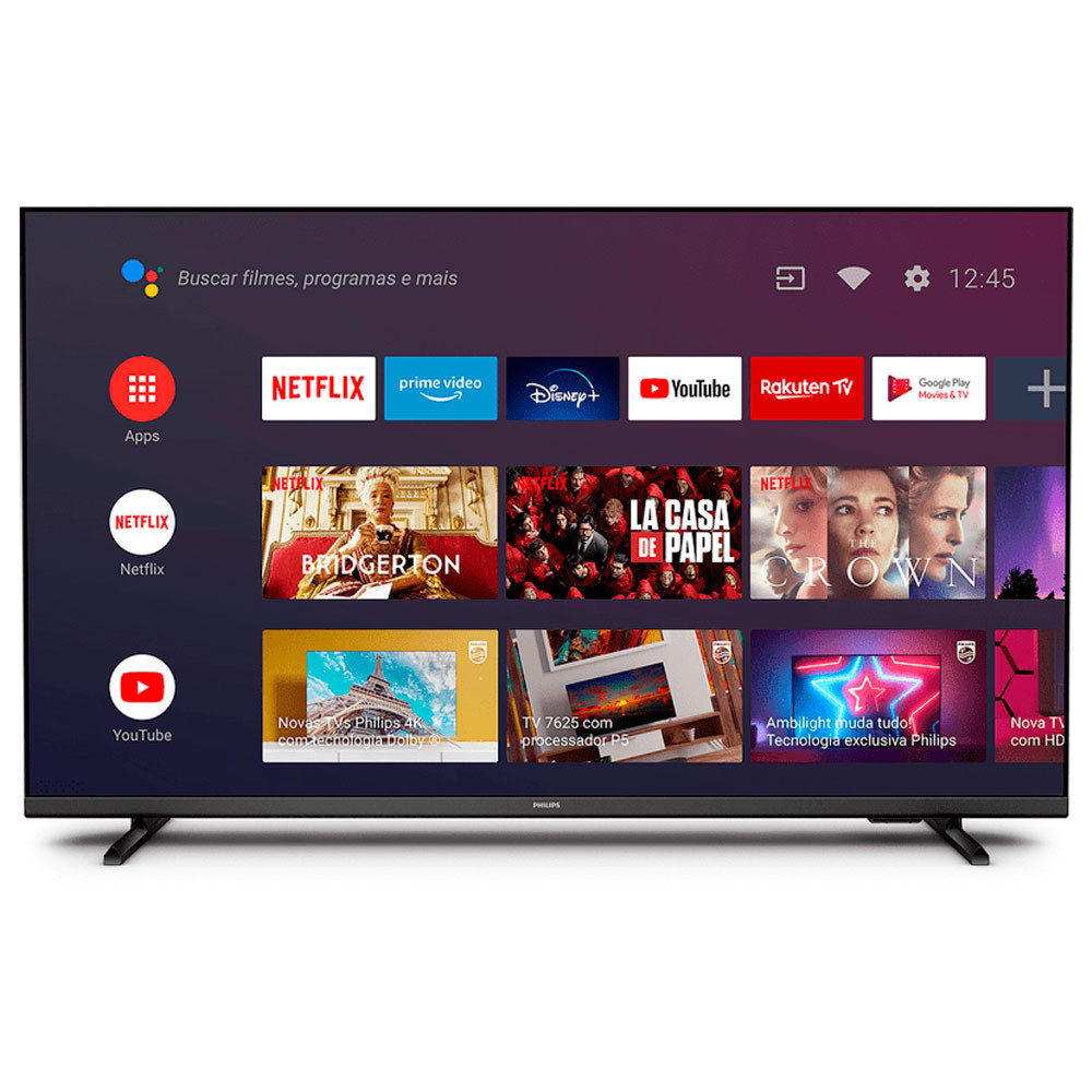 Smart TV 32 Pol 32PHG6917 LED Ultrafina 3 HDMI 2 USB Android Netflix ...