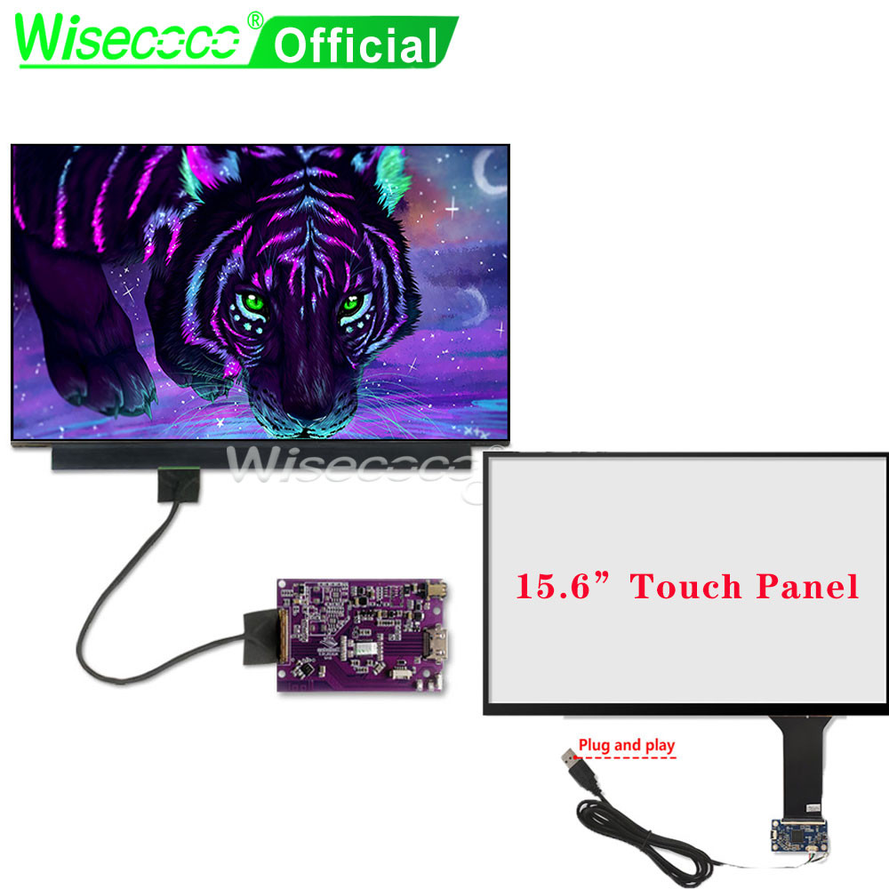 Wisecoco Display Oled 15.6 Pólogada 4k Amoled UHD Módulo Lcd Tela Ips ...