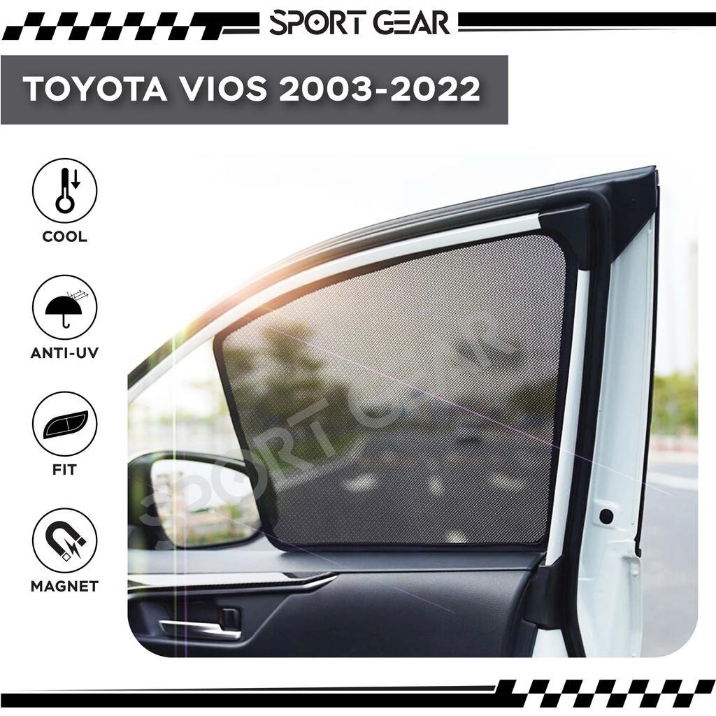 Guarda-Sol Magnético Para Carro Toyota Vios 2003-2022 Janela Contorno ...