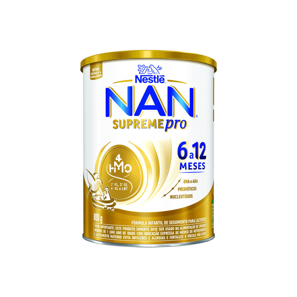 Nan Supreme Pro Fórmula Infantil 6 A 12 Meses 800g Nestlé | Shopee Brasil