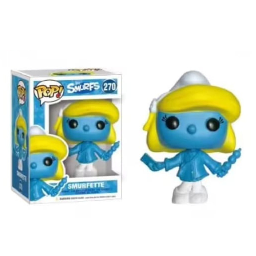 Boneco Tipo Funko Pop Smurfs - Smurfette # 270 | Shopee Brasil