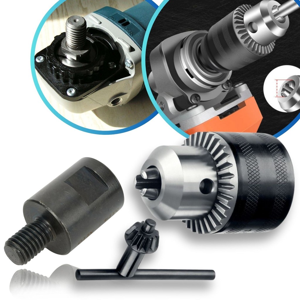 Kit Mandril com Chave + Parafuso Conector Mandril Conversor Adaptador ...