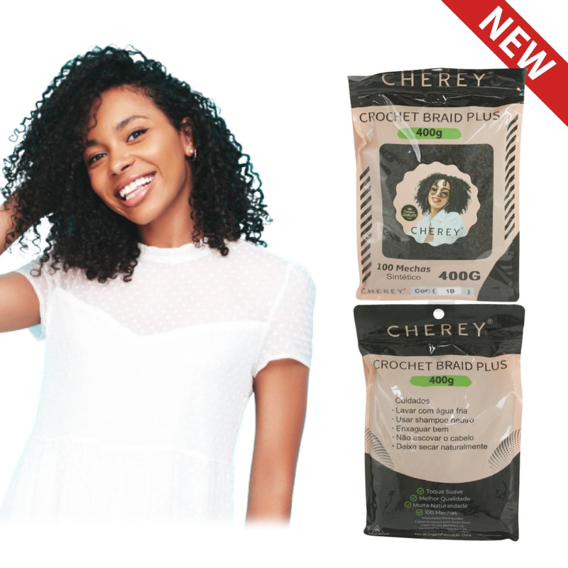CABELO CACHEADO CROCHET BRAID PLUS 400G | Shopee Brasil