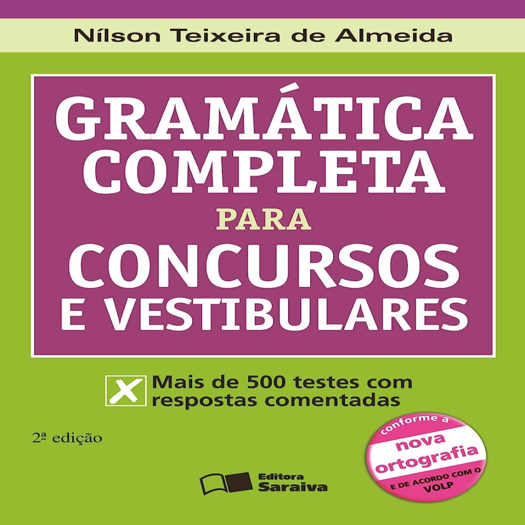 Gramática Completa para Concursos e Vestibulares autor Nilson Teixeira de Almeida | Shopee Brasil