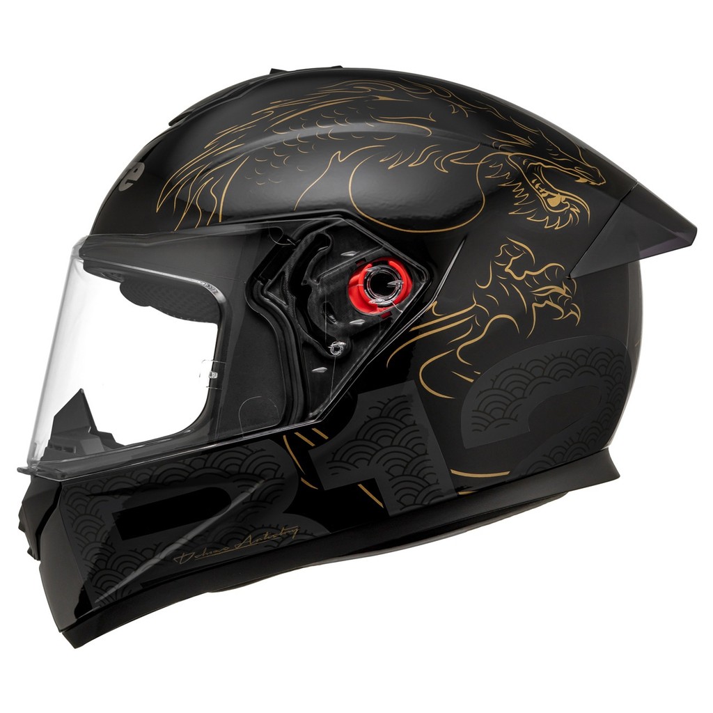 Capacete Masculino Bieffe B12 Imperium Dourado Aerofolio | Shopee Brasil