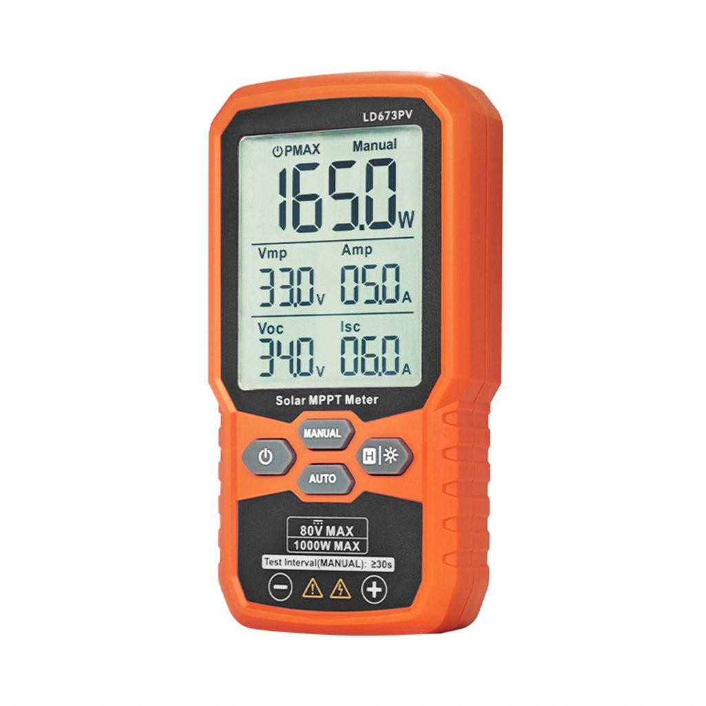 securityhome-BR Solar Panel Power Meter Tester 1000W PV Multimeter with ...