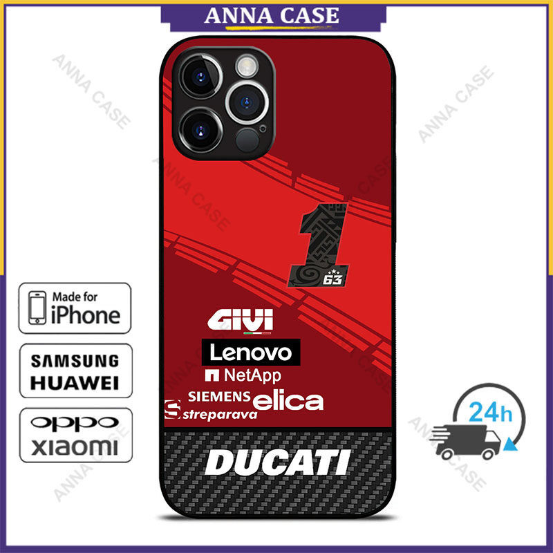 2024 Ducati Team Francesco Bagnaia FB1 MotoGP Livery Phone Case Para ...