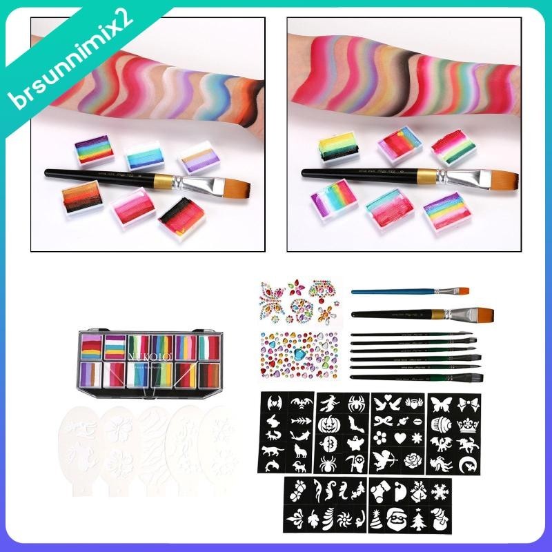 [Brsunnimix2] 12 Grids Face Body Paint Set Suprimentos Profissionais ...