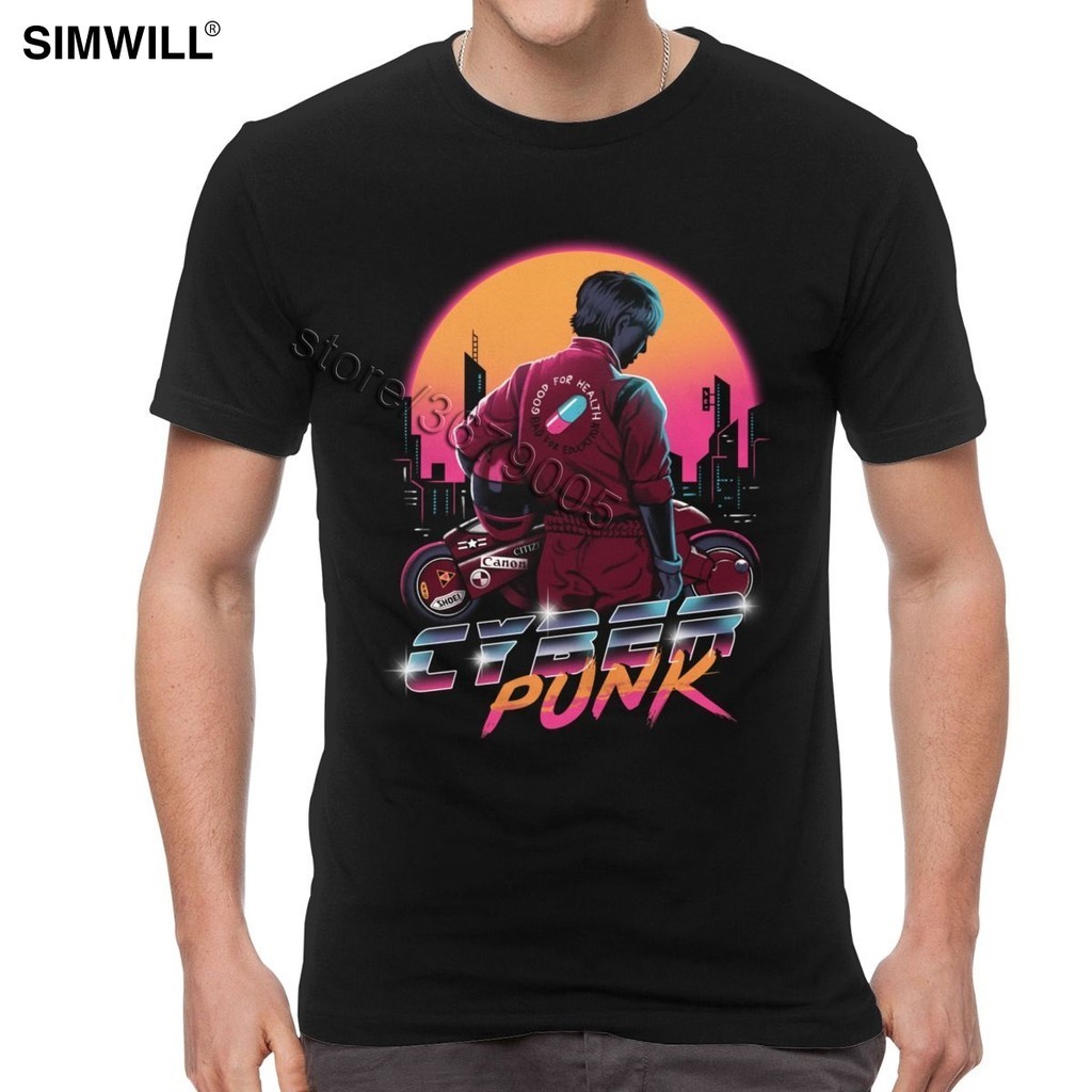 Camiseta Anime Japonesa Akira Neo Tóquio Homem Impressão Algodão ...