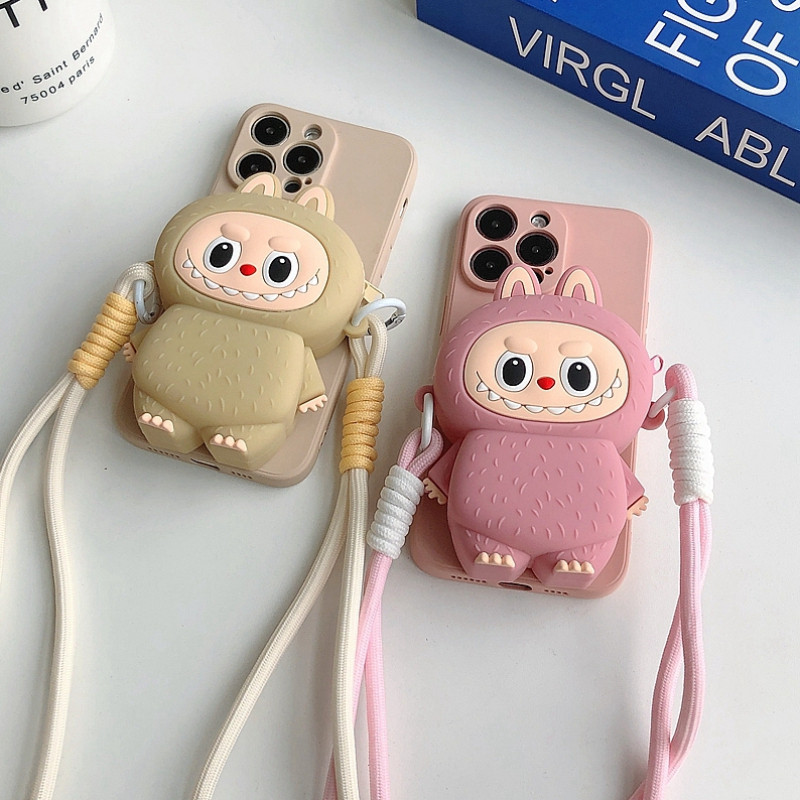 Capa De Bolsa De Moedas Labubu Para Xiaomi Mi 8 Lite 8 Pro 9 8 SE 6X A2 Redmi K40 K30 K20 K30S ...