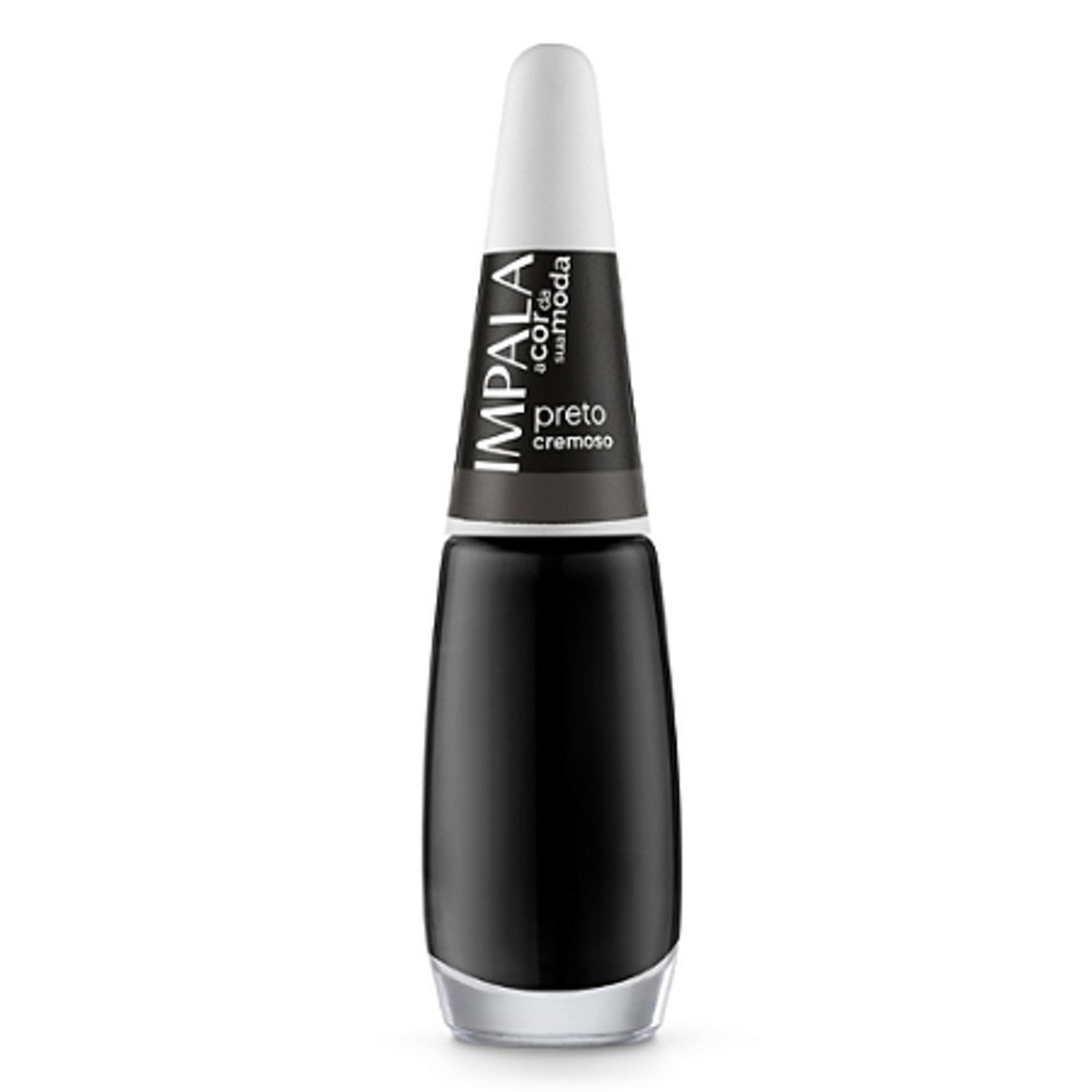 Esmalte Preto Cremoso 7,5ml - Impala | Shopee Brasil