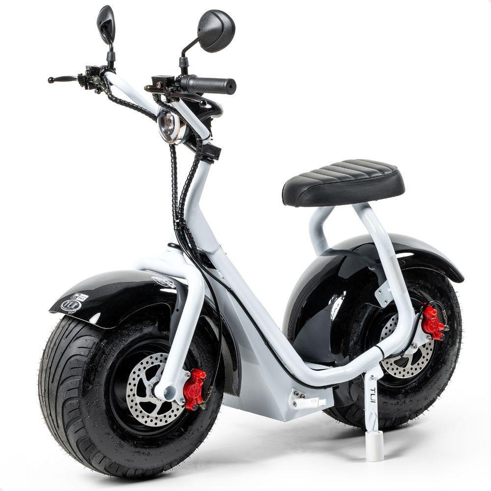 Scooter Elétrica 1000w Tui Pop Moto Patinete Sem Cnh Branco-preto ...