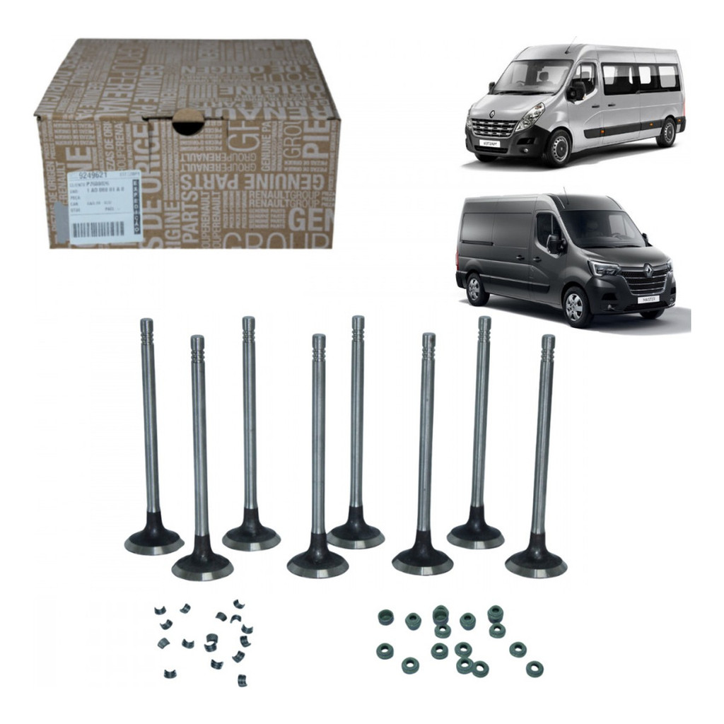 Jogo Válvulas De Escape Renault Master | Shopee Brasil