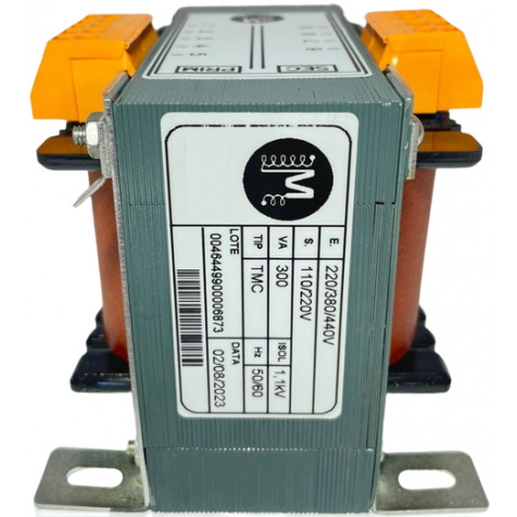 TRANSFORMADOR DE COMANDO - ENTRADA-220/380/440V - SAIDA-110/220V 300VA (MINUZZI) | Shopee Brasil