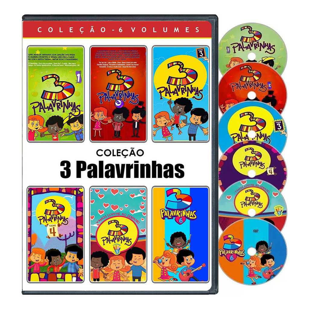 Dvd 3 Palavrinhas Coleção 6 Dvd | Shopee Brasil