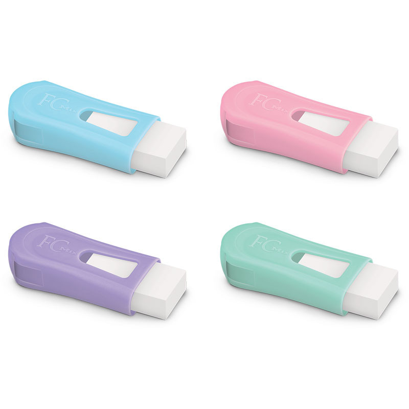 Apontador com coletor e borracha FC Mix Pastel SM/124BORPASTELZF Faber ...