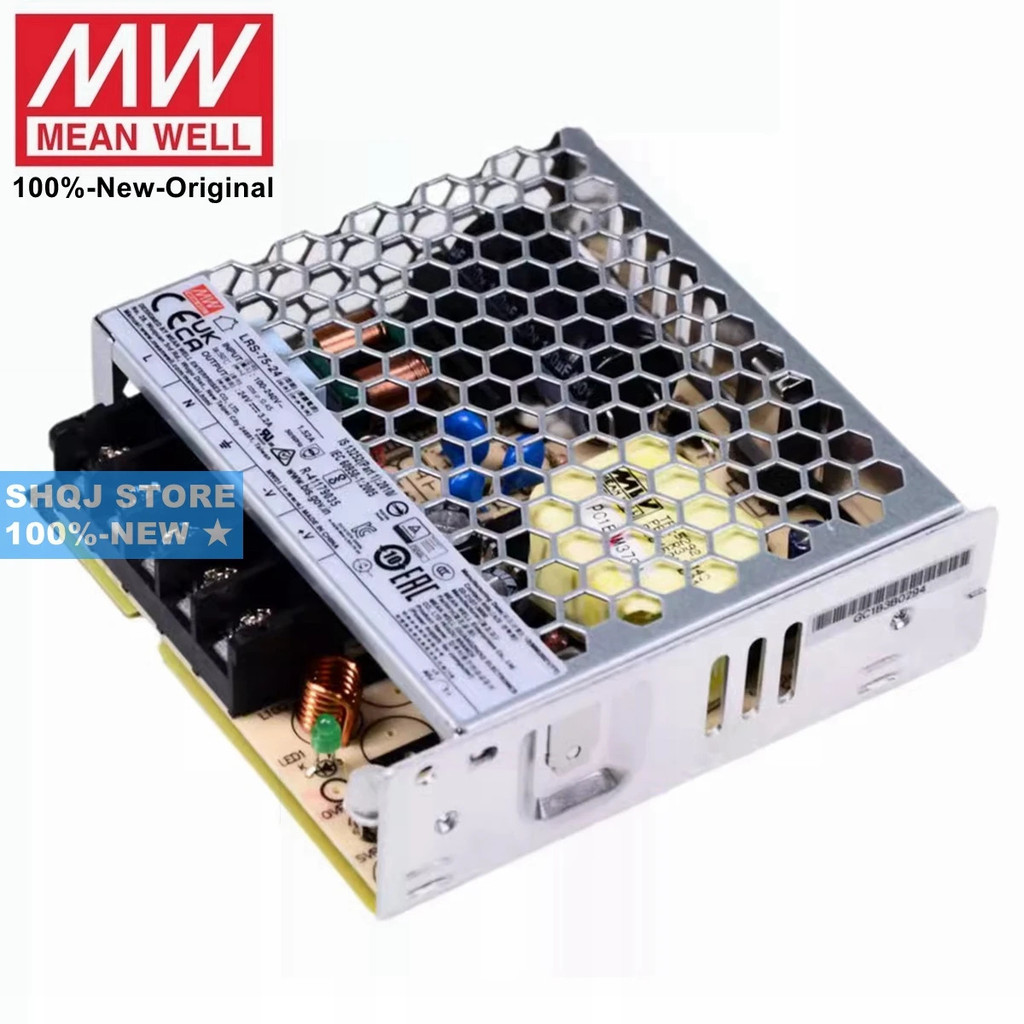MEAN WELL 100 %-NEW LRS-75-24 12 5 15 36 48 75W 12V 24V Interruptor De Saída Única Fonte De ...