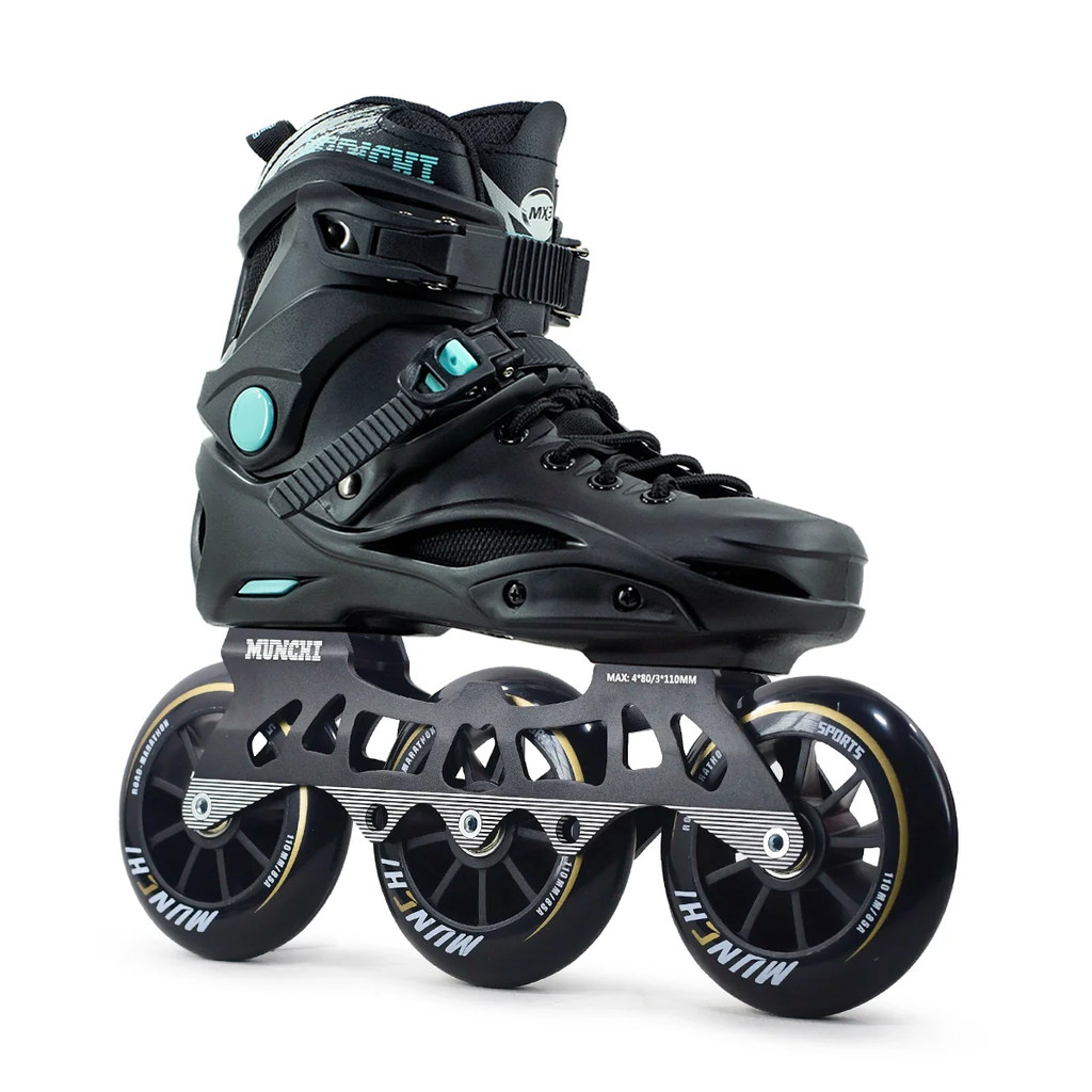 Patins 3 Rodas Munchi MX3 110mm Abec 9 Base híbrida | Shopee Brasil