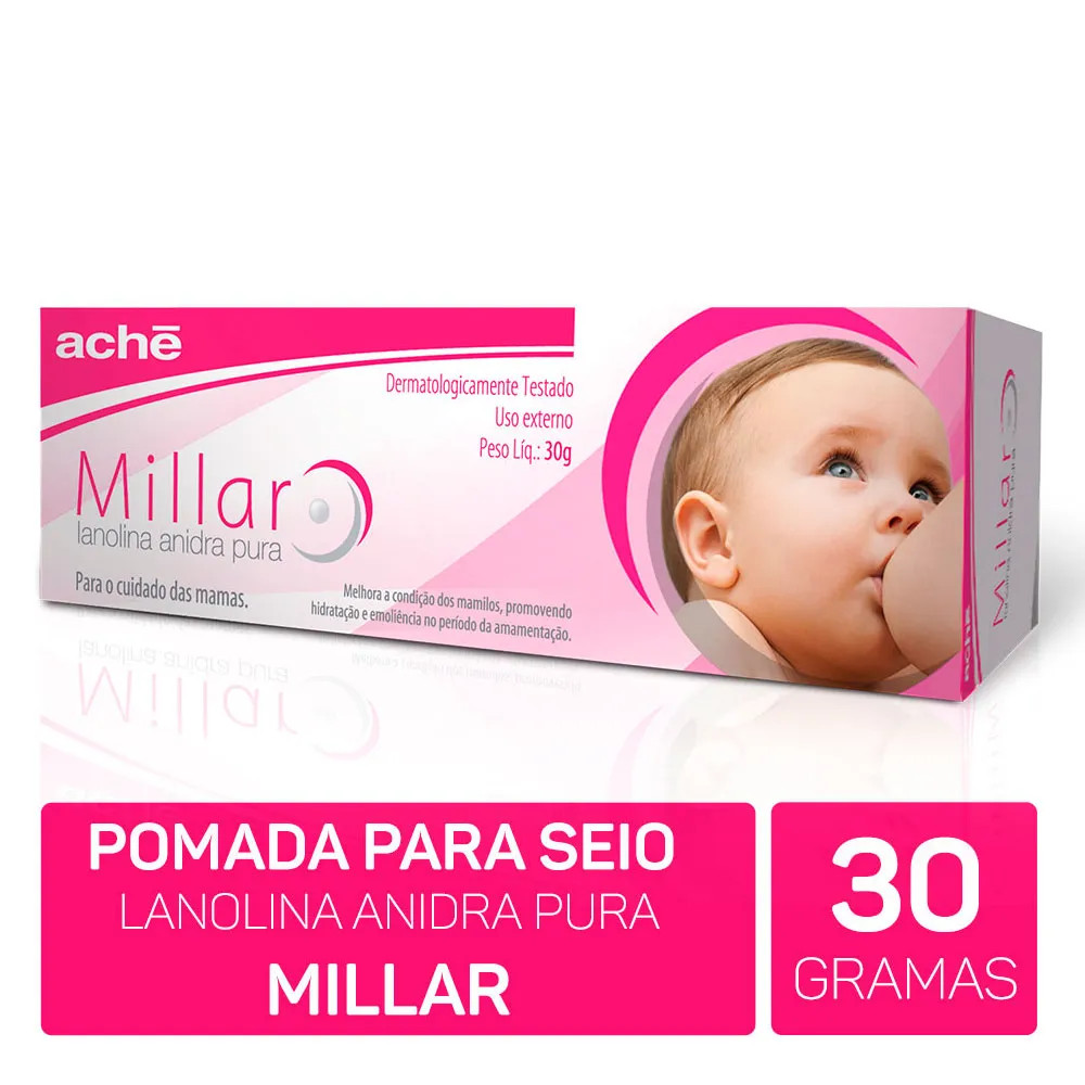 Pomada Millar Lanolina Pura p/ Mamilos – Hidratação e Proteção na ...