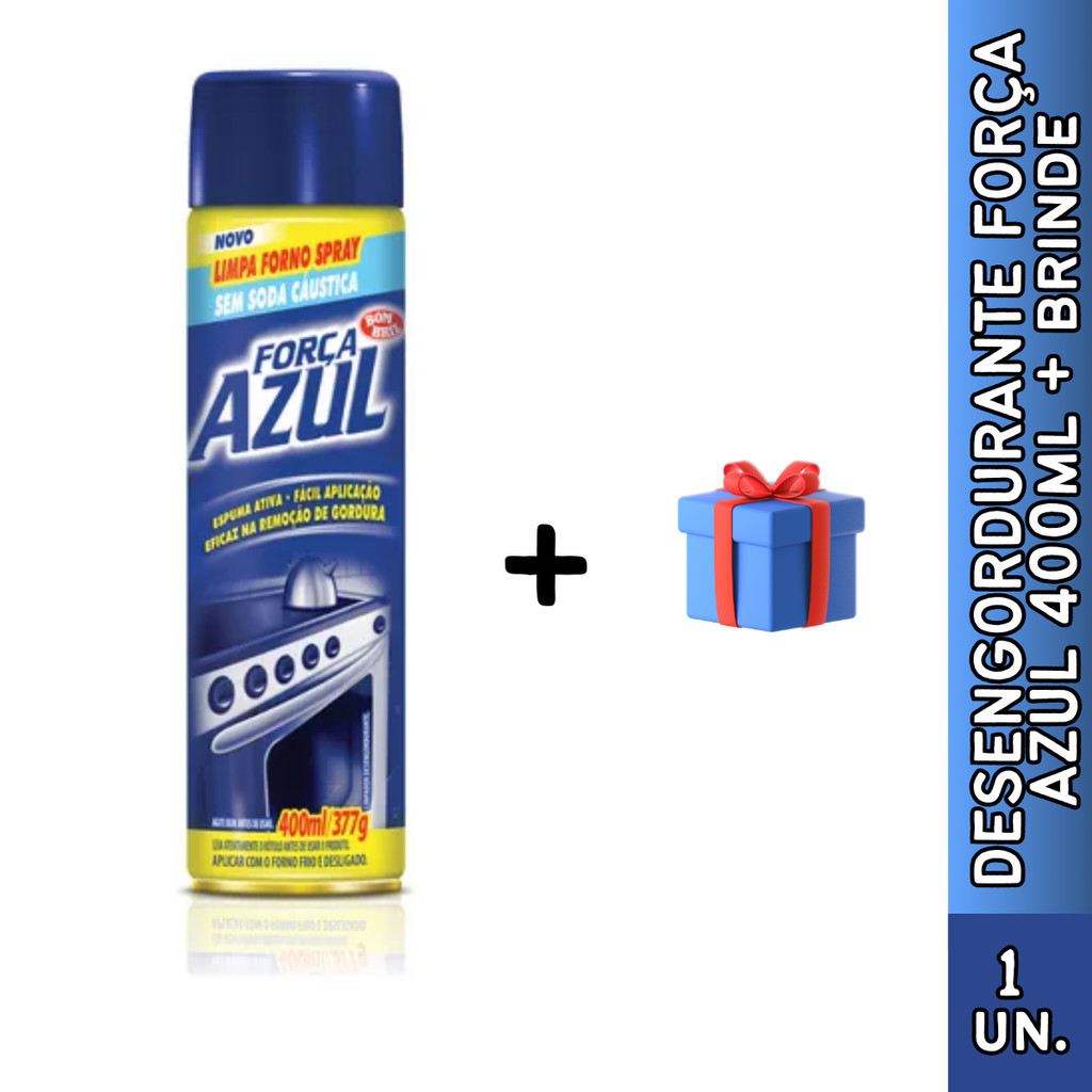Espuma Ativada Limpa Forno Spray Força Azul Bombril 400 ml com Mimo ...