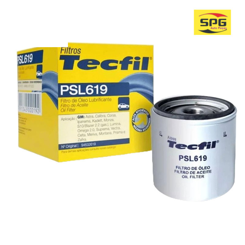 PSL619 Filtro de óleo linha GM Corsa Celta Prisma vectra astra montana ...