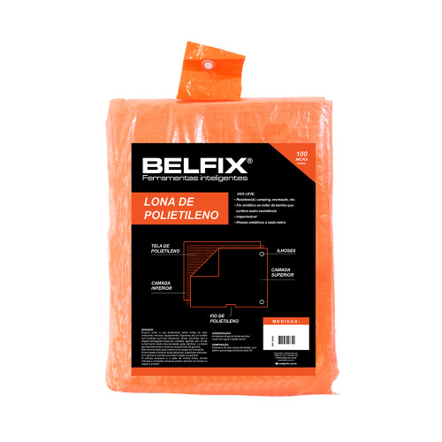 Lona Encerado Multiuso Camping 3x2m Laranja 66100 Belfix | Shopee Brasil